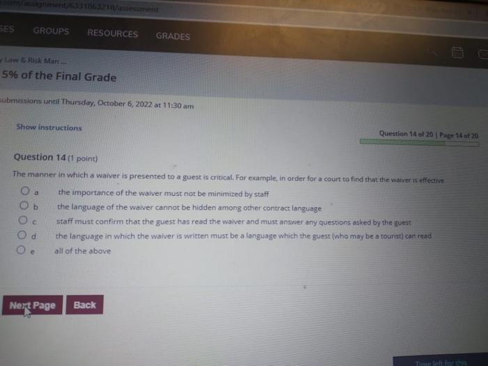 Solved Question 20 (1-point) Which of the following | Chegg.com