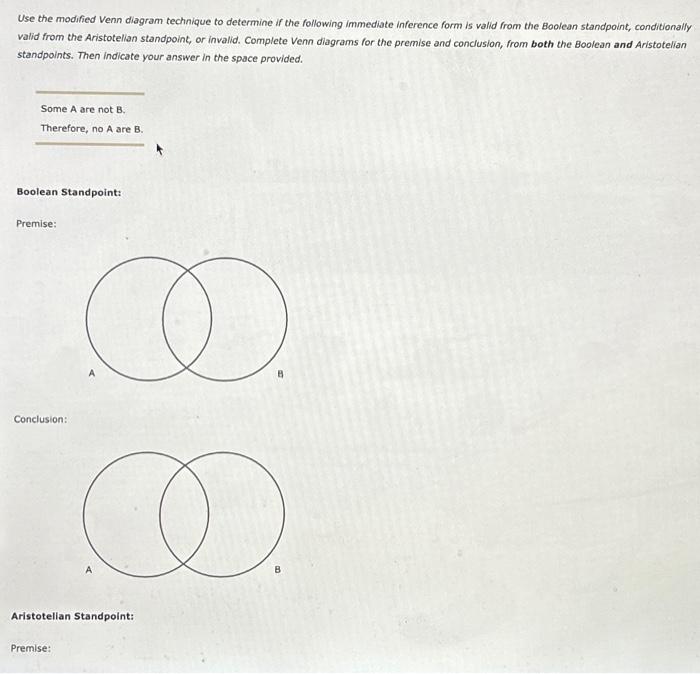 Use the modified Venn diagram technique to determine | Chegg.com