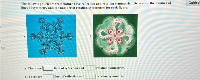 Solved The Following Sketches From Nature Have Reflection