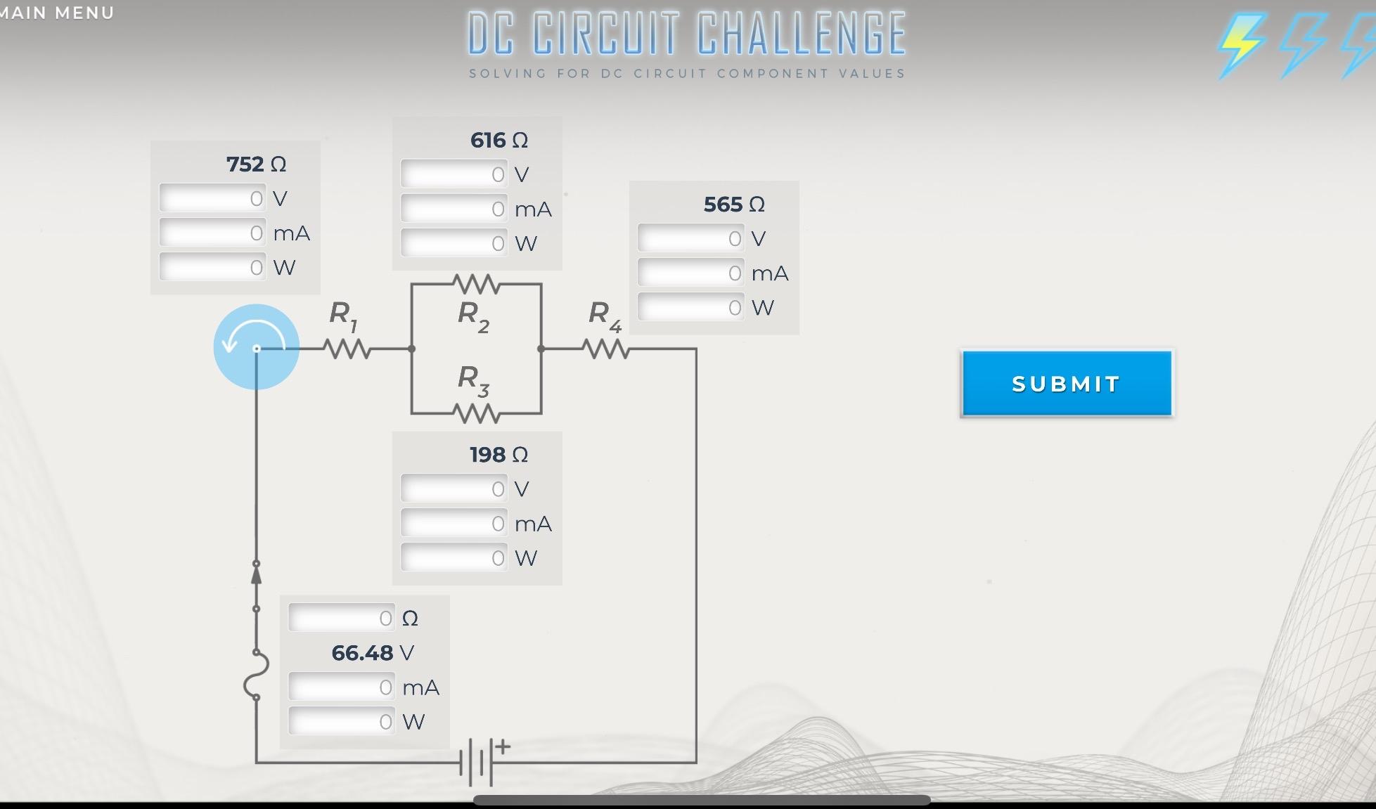Solved Solve the combination circuit with the given values. | Chegg.com