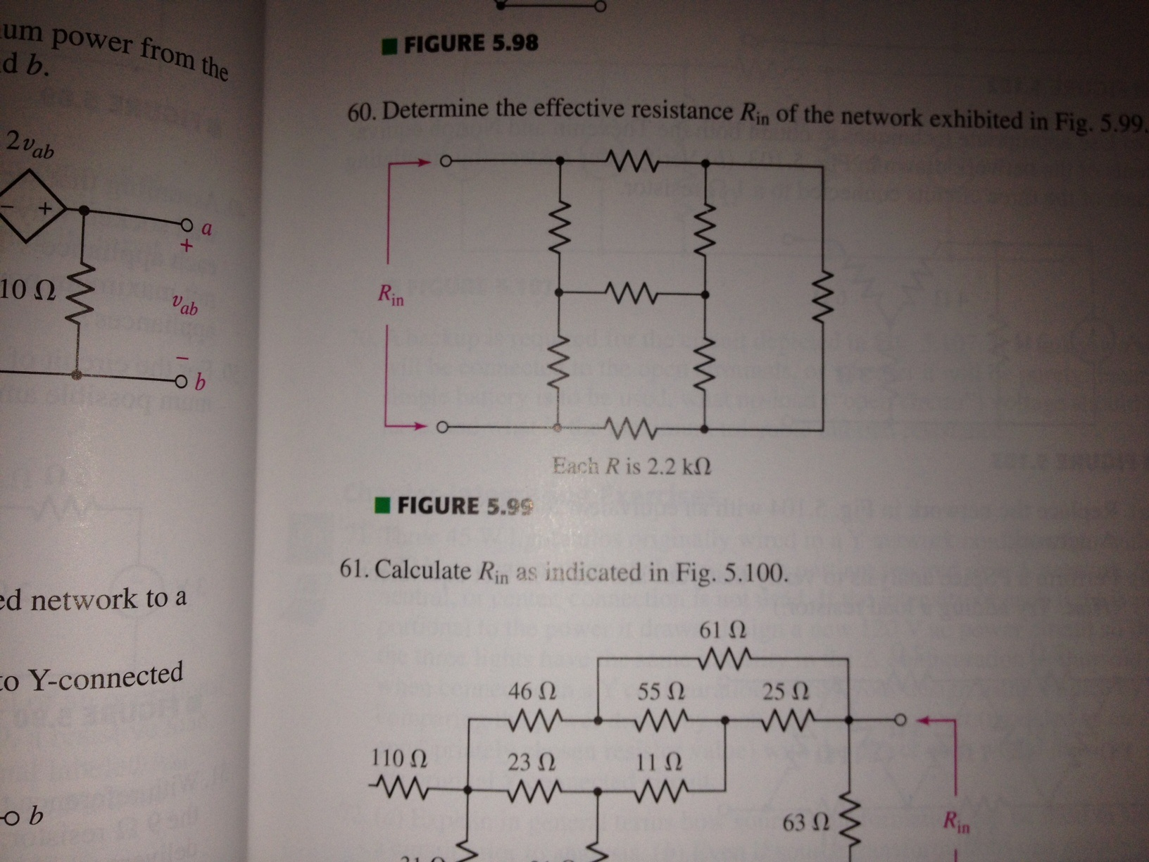 Solved Determine the effective resistance Rin of the network | Chegg.com