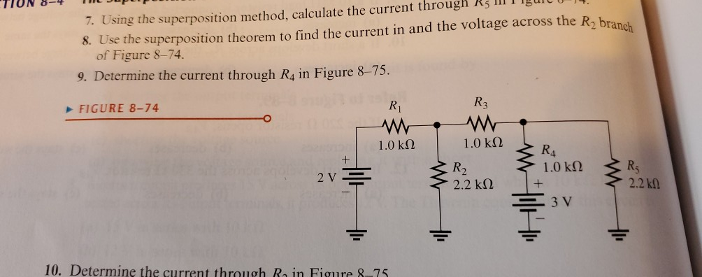 Solved 7 Using The Superposition Method Calculate The