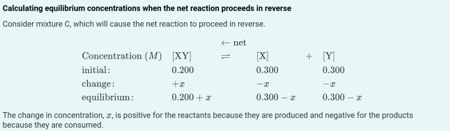 Solved Calculating equilibrium concentrations when the net | Chegg.com