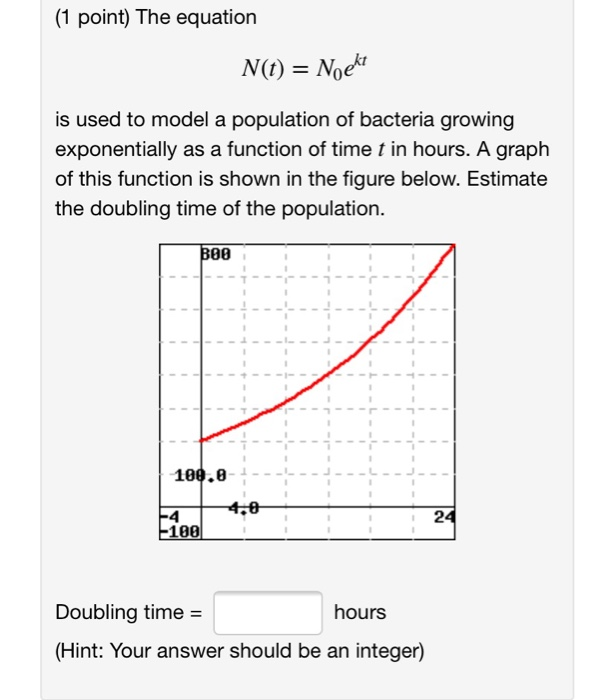 Doubling Time Equation For Bacteria - Tessshebaylo