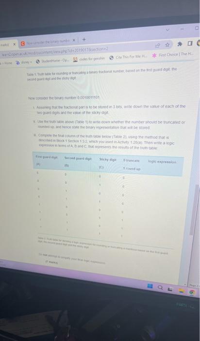 Solved Now consider the binary number 0.0010011101 Assuming | Chegg.com