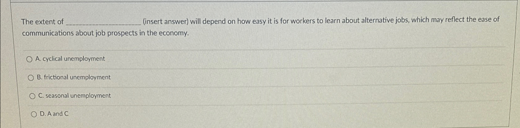 Solved The extent of (insert answer) ﻿will depend on how | Chegg.com