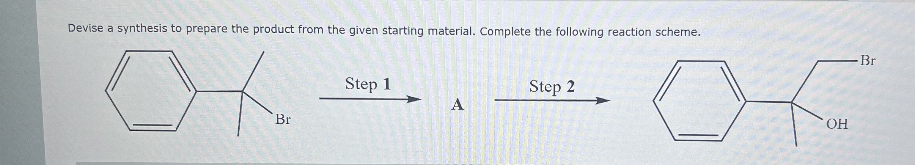 Solved Devise a synthesis to prepare the product from the | Chegg.com