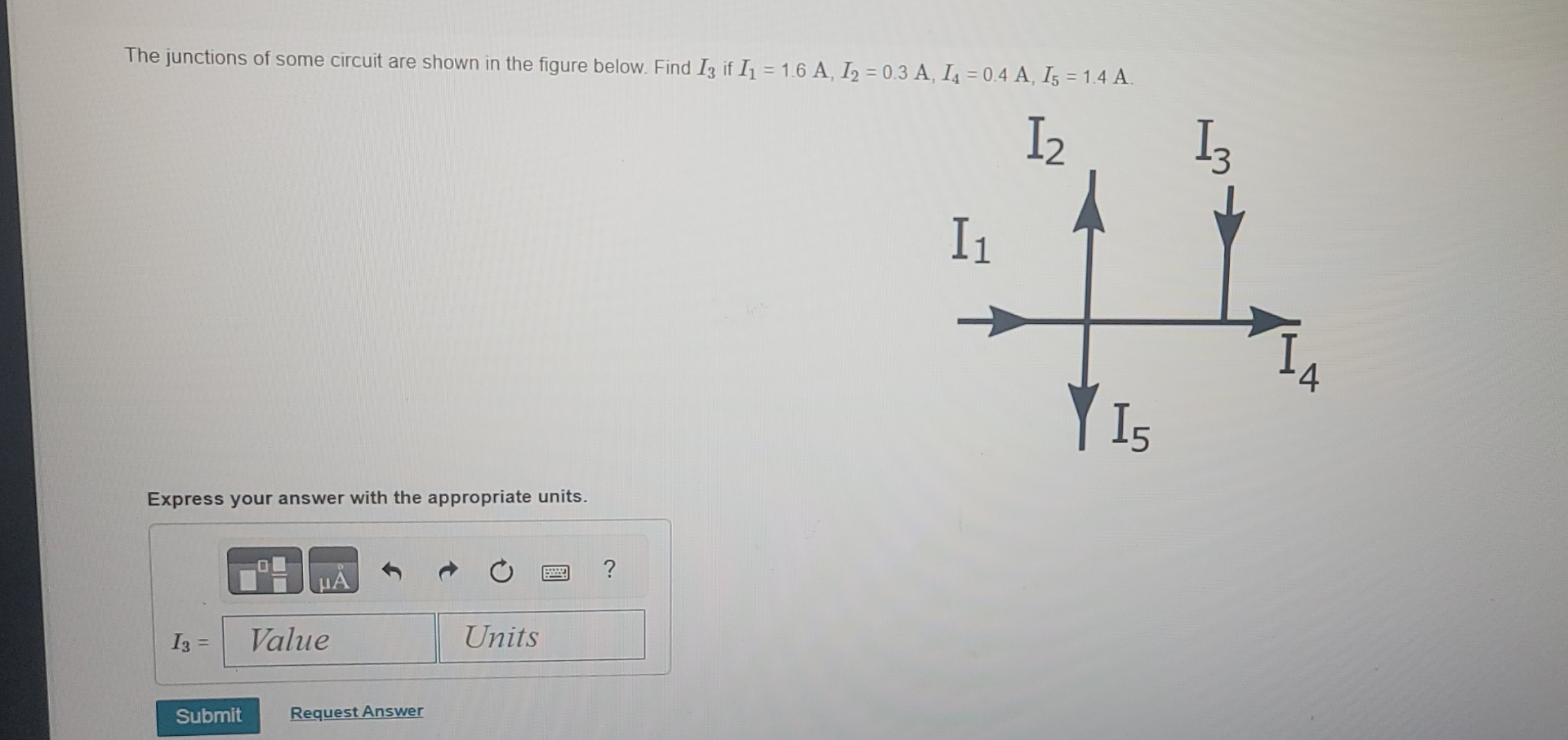 Solved The junctions of some circuit are shown in the figure | Chegg.com
