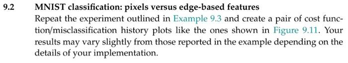 Solved MNIST classification: pixels versus edge-based | Chegg.com
