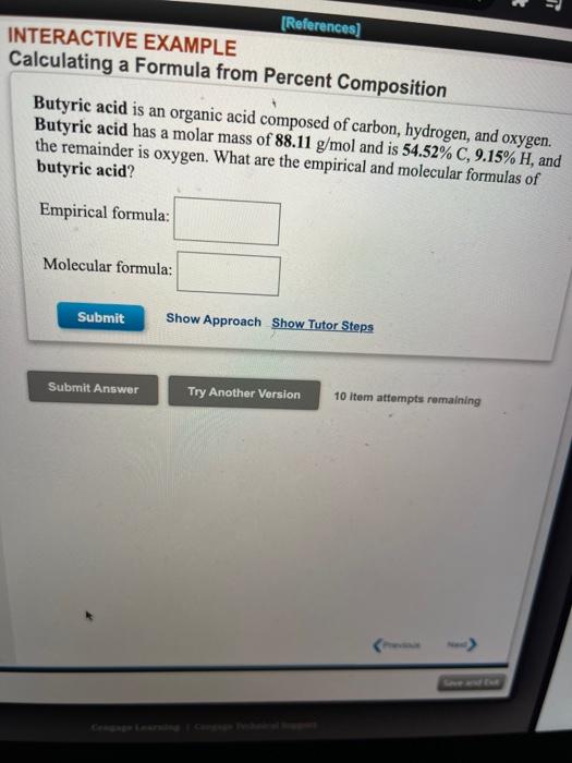Solved [References) INTERACTIVE EXAMPLE Calculating a | Chegg.com