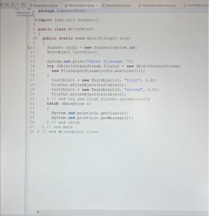 Solved - Modify the code in Chapter 15's StudentList class | Chegg.com