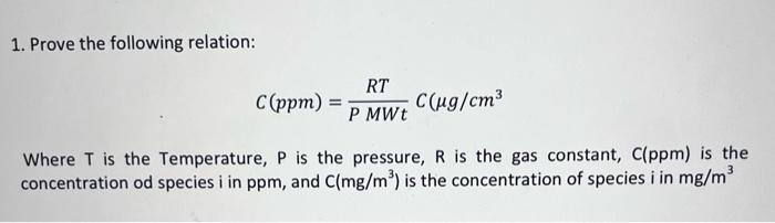 Solved 1. Prove the following relation: | Chegg.com