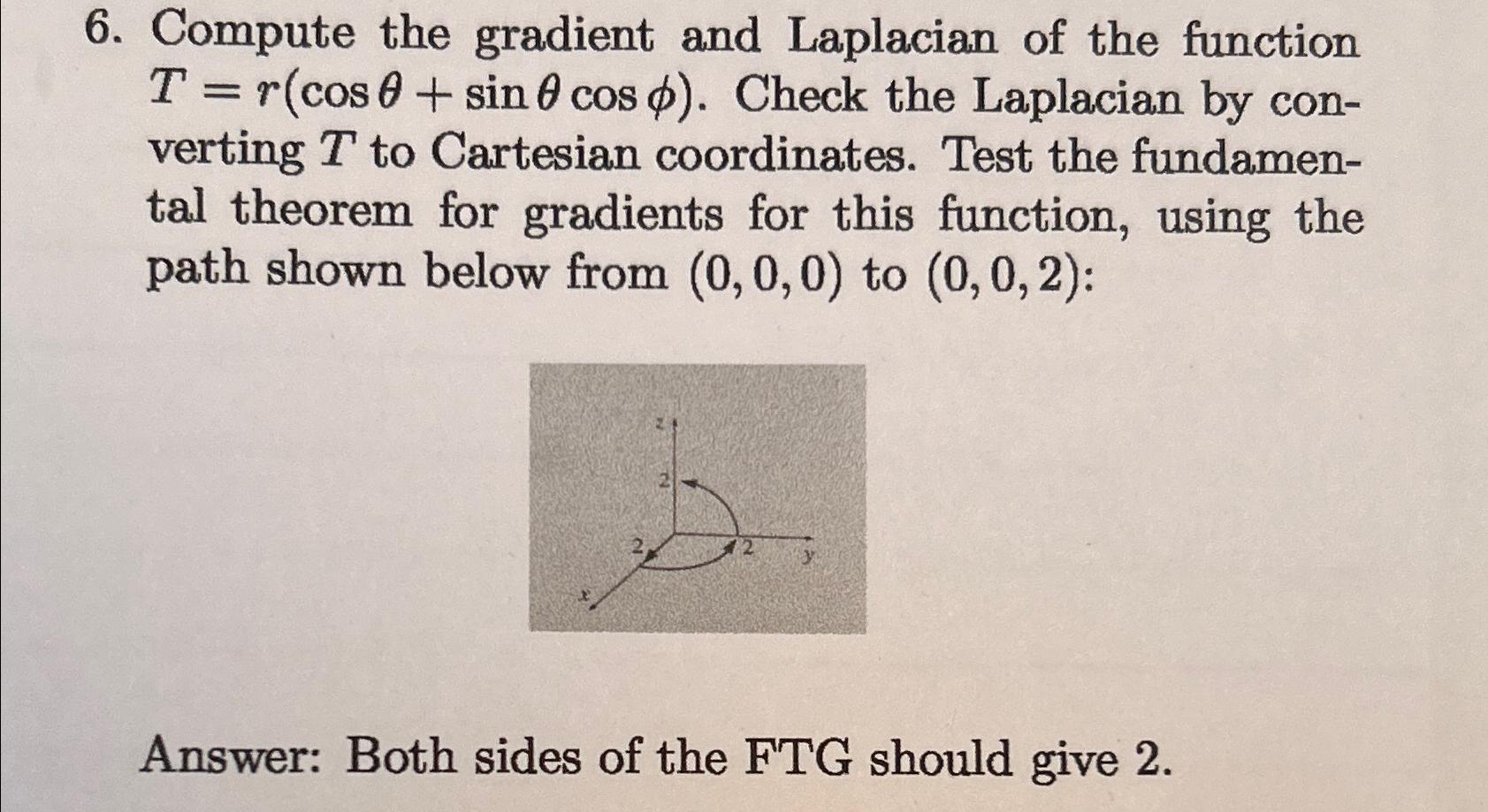Compute The Gradient And Laplacian Of The Function 