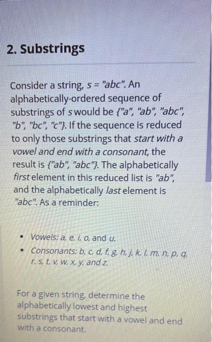 Solved Consider a string, s= " abc ". An | Chegg.com