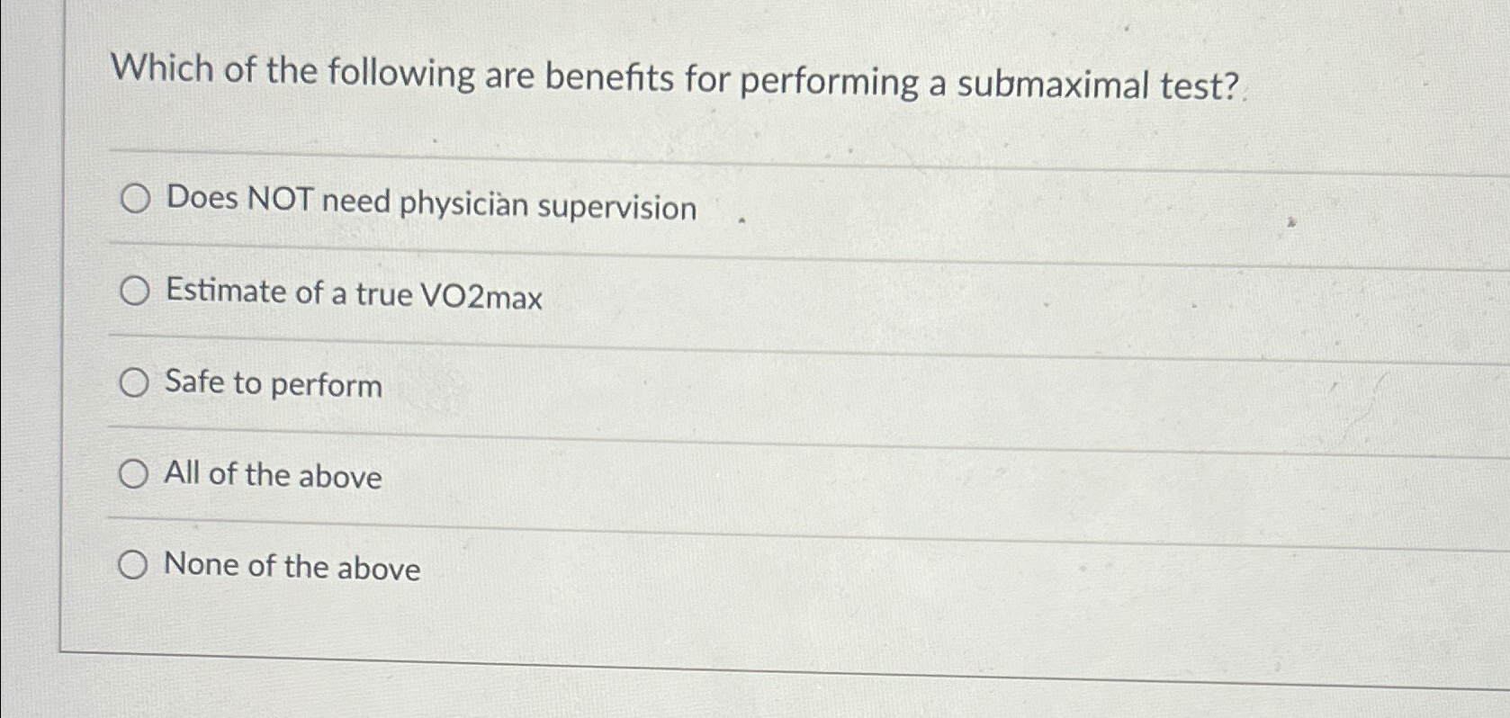 Solved Which of the following are benefits for performing a | Chegg.com