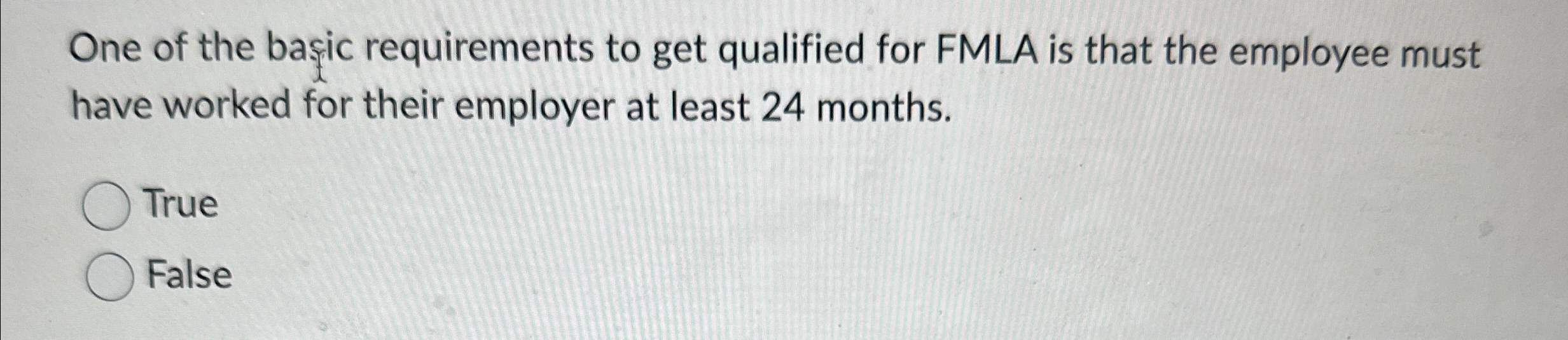 Solved One of the basic requirements to get qualified for | Chegg.com