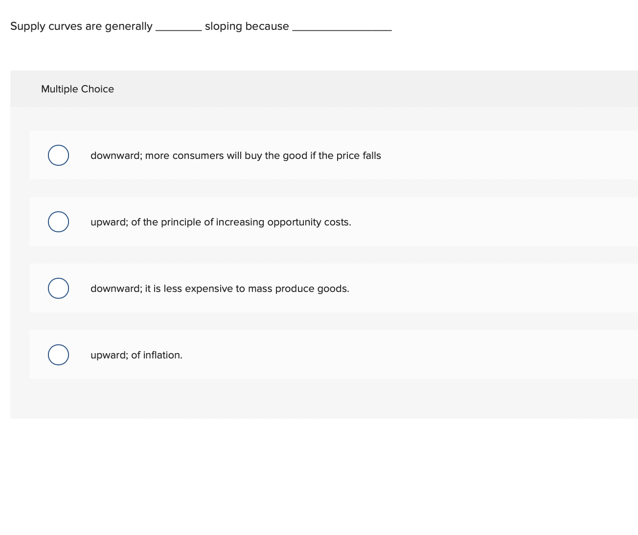 Solved Multiple Choicedownward; more consumers will buy the | Chegg.com
