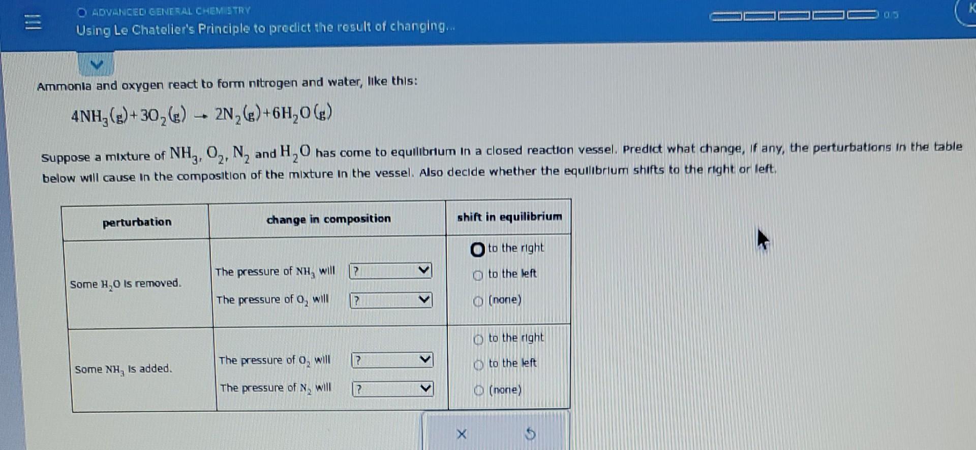 Solved using Le Chatelier's Principle to predict the result | Chegg.com