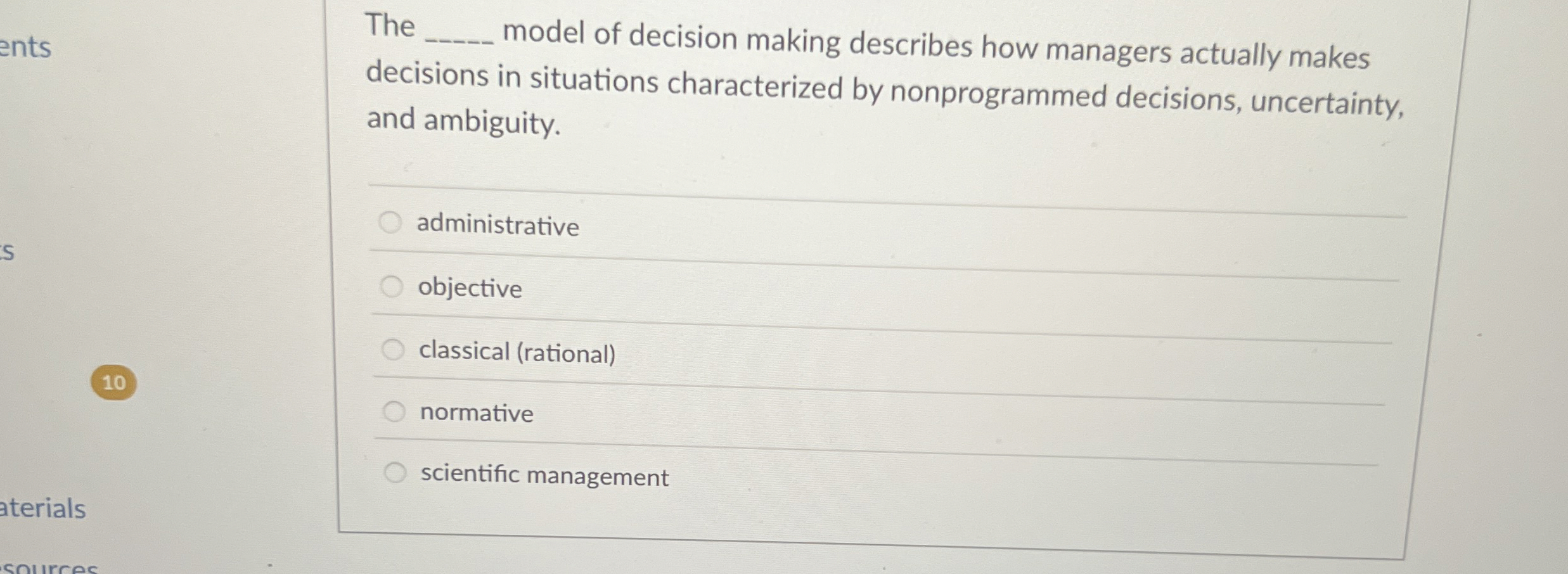 Solved The q, ﻿model of decision making describes how | Chegg.com