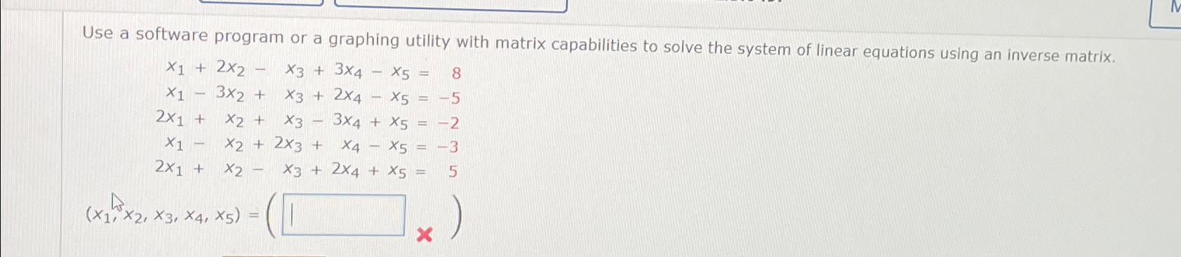Solved Use a software program or a graphing utility with | Chegg.com