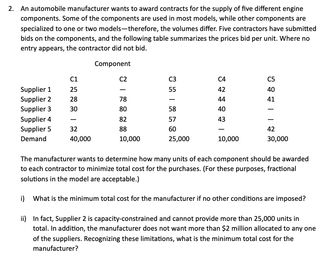 Please slove with excel using the sum and sumproduct | Chegg.com