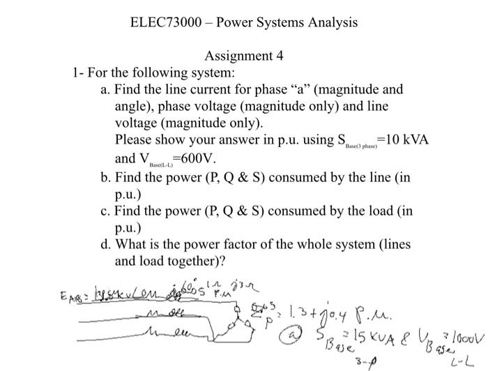 Solved Assignment 4 1 - For the following system: a. Find | Chegg.com