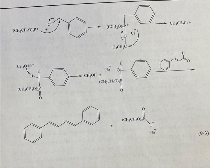 Solved (CH3CH2O)3P :1. Show the reaction mechanism for the | Chegg.com