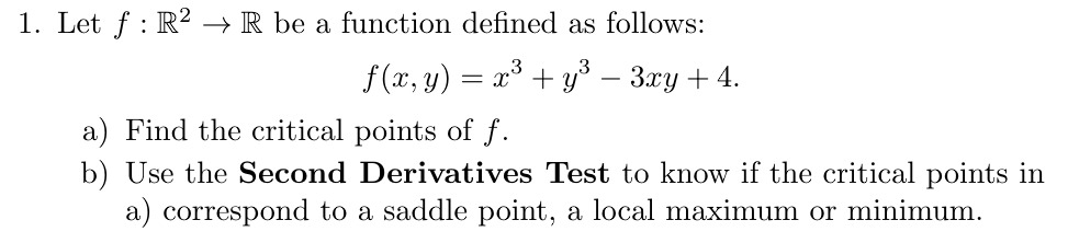 Solved Let f:R2→R ﻿be a function defined as | Chegg.com