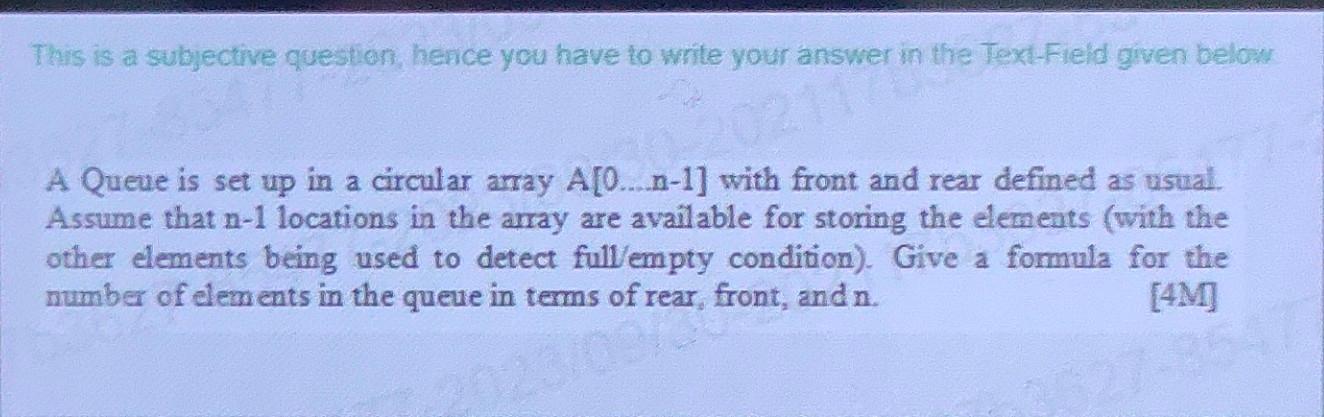 Solved This is a subjective question, hence you have to | Chegg.com