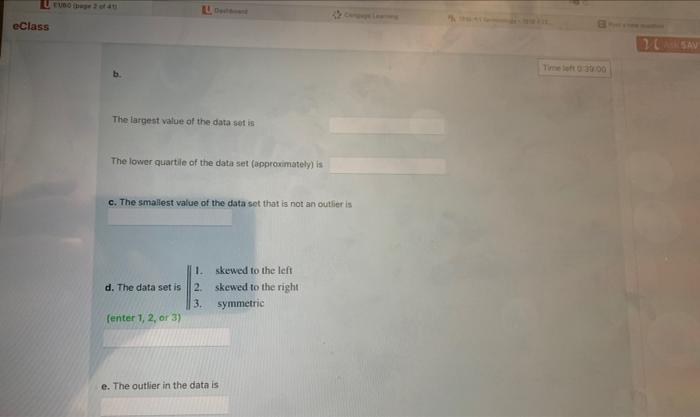 Solved Consider the horizotital box plot shown below. a. The | Chegg.com