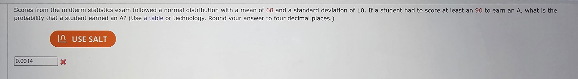 Solved Scores from the midterm statistics exam followed a | Chegg.com
