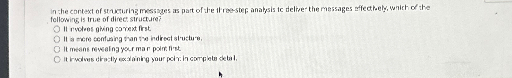 Solved In the context of structuring messages as part of the | Chegg.com