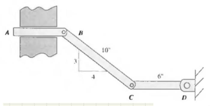 Solved In the mechanism shown, bar AB is constrained to move | Chegg.com