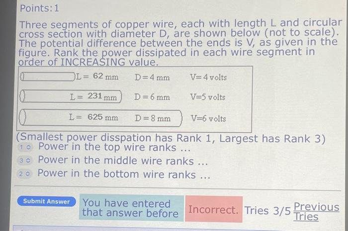 Solved Three segments of copper wire, each with length L and | Chegg.com