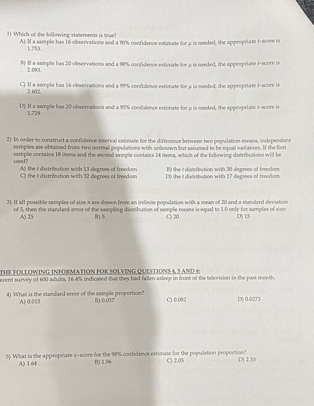 Solved Can you write explanations for all questions? THERE | Chegg.com