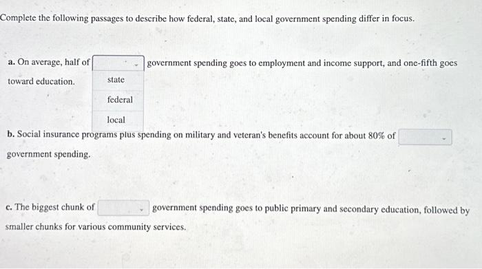 Solved Complete the following passages to describe how | Chegg.com