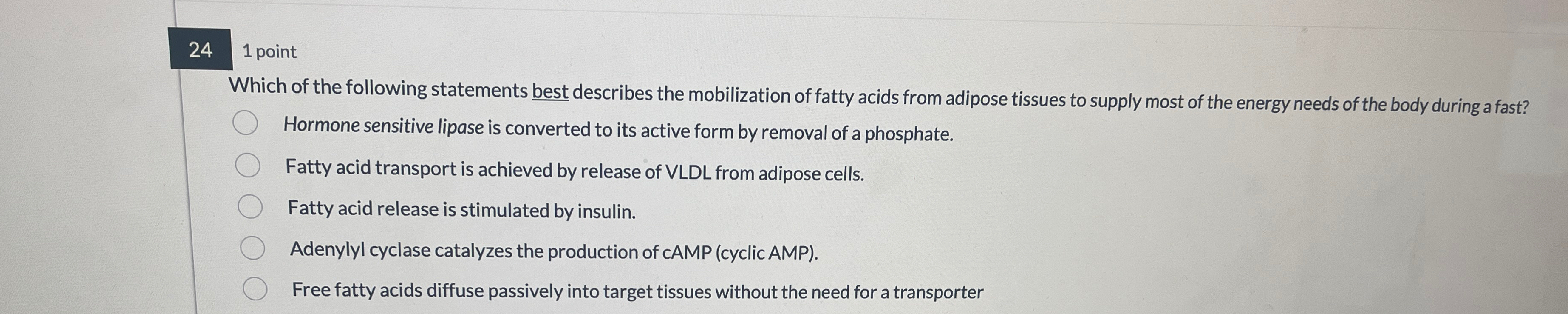 Solved 241 ﻿pointWhich of the following statements best | Chegg.com