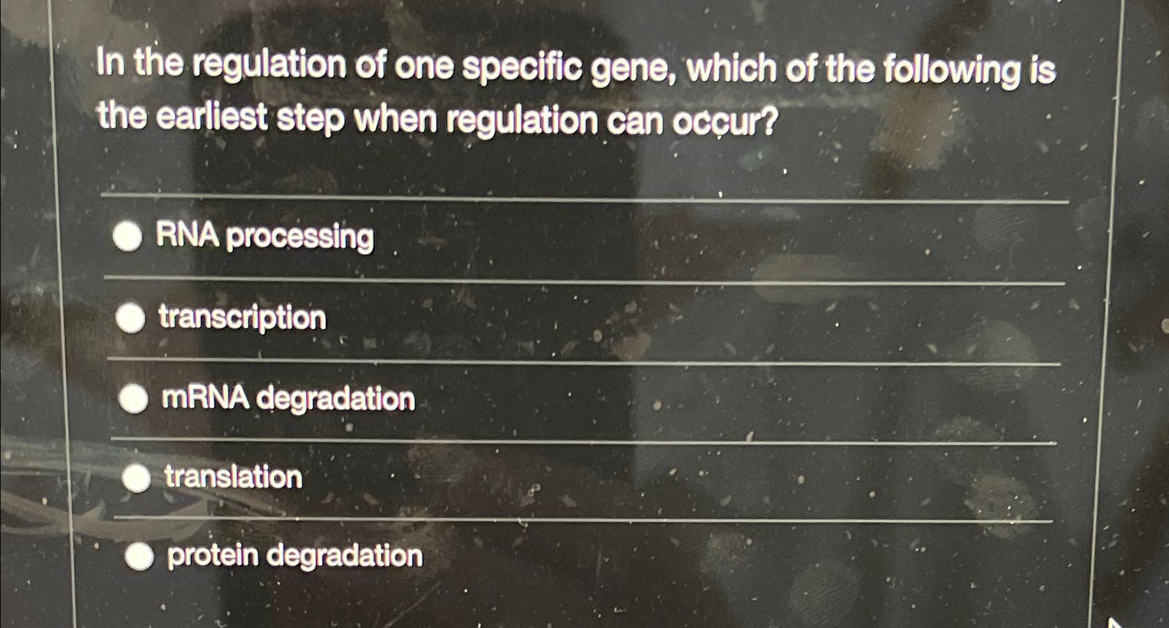 Solved In the regulation of one specific gene, which of the | Chegg.com