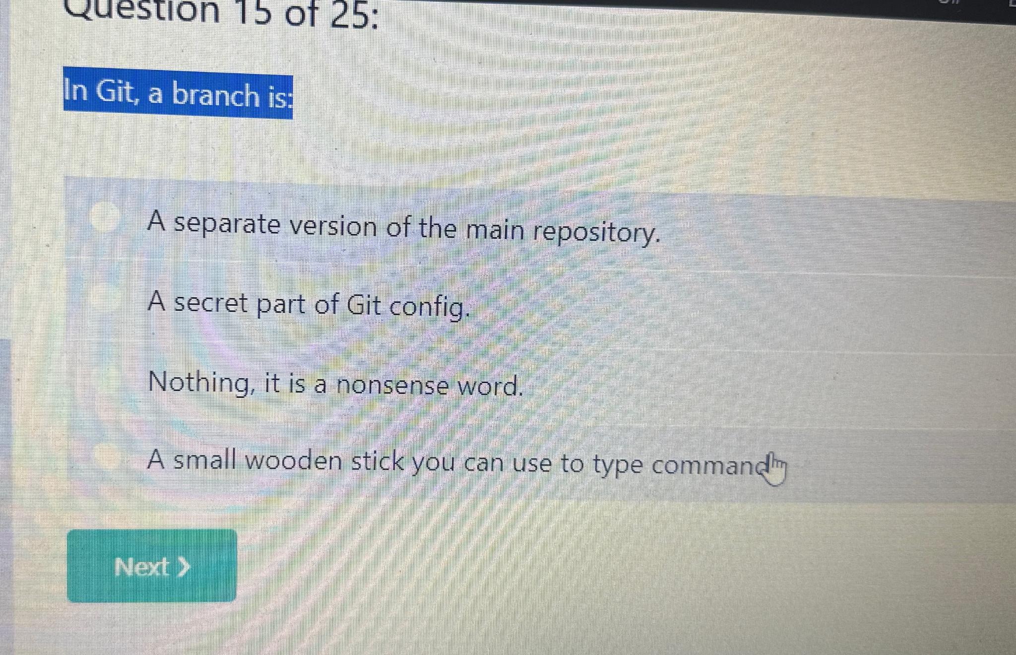 Solved A separate version of the main repository.A secret | Chegg.com