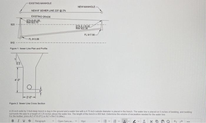 Solved Figure 1: Sener Line Plan and Progile flgure 2. Sewer | Chegg.com Solved Figure 1: Sener Line Plan and Progile flgure 2. Sewer | Chegg.com