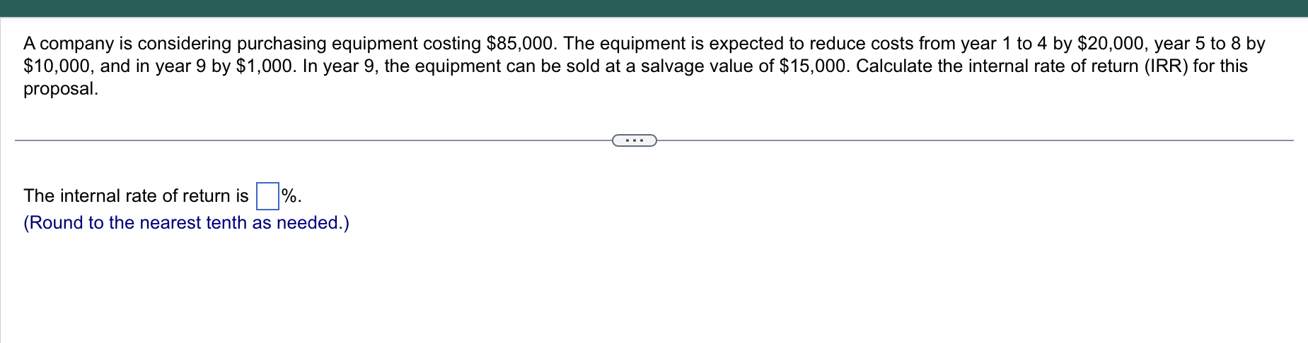 Solved A company is considering purchasing equipment costing | Chegg.com