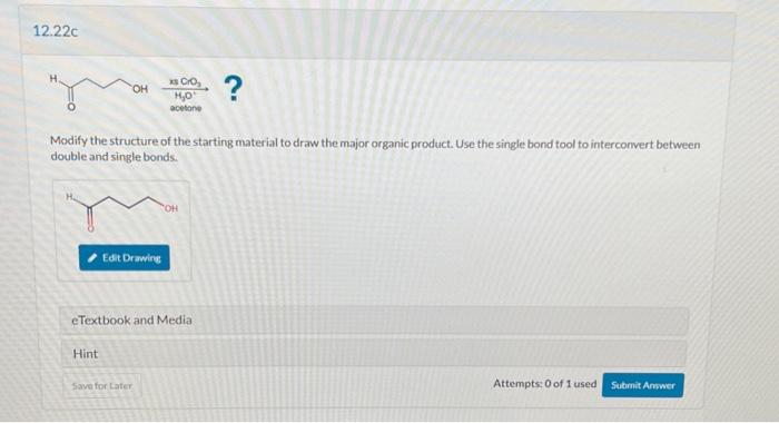 [Solved]: 2 Modify the structure of the starting material t