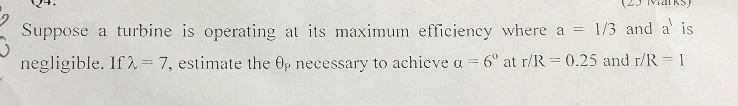 Solved Suppose a turbine is operating at its maximum | Chegg.com
