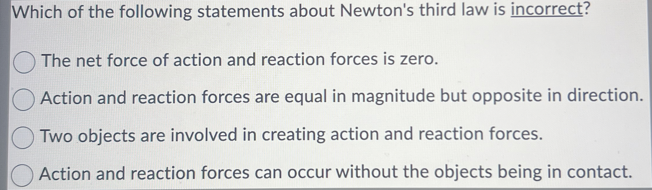 Solved Which of the following statements about Newton's | Chegg.com
