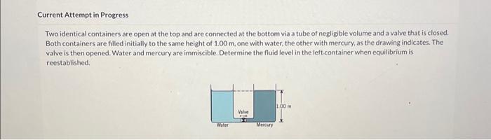 Solved Two identical containers are open at the top and are | Chegg.com