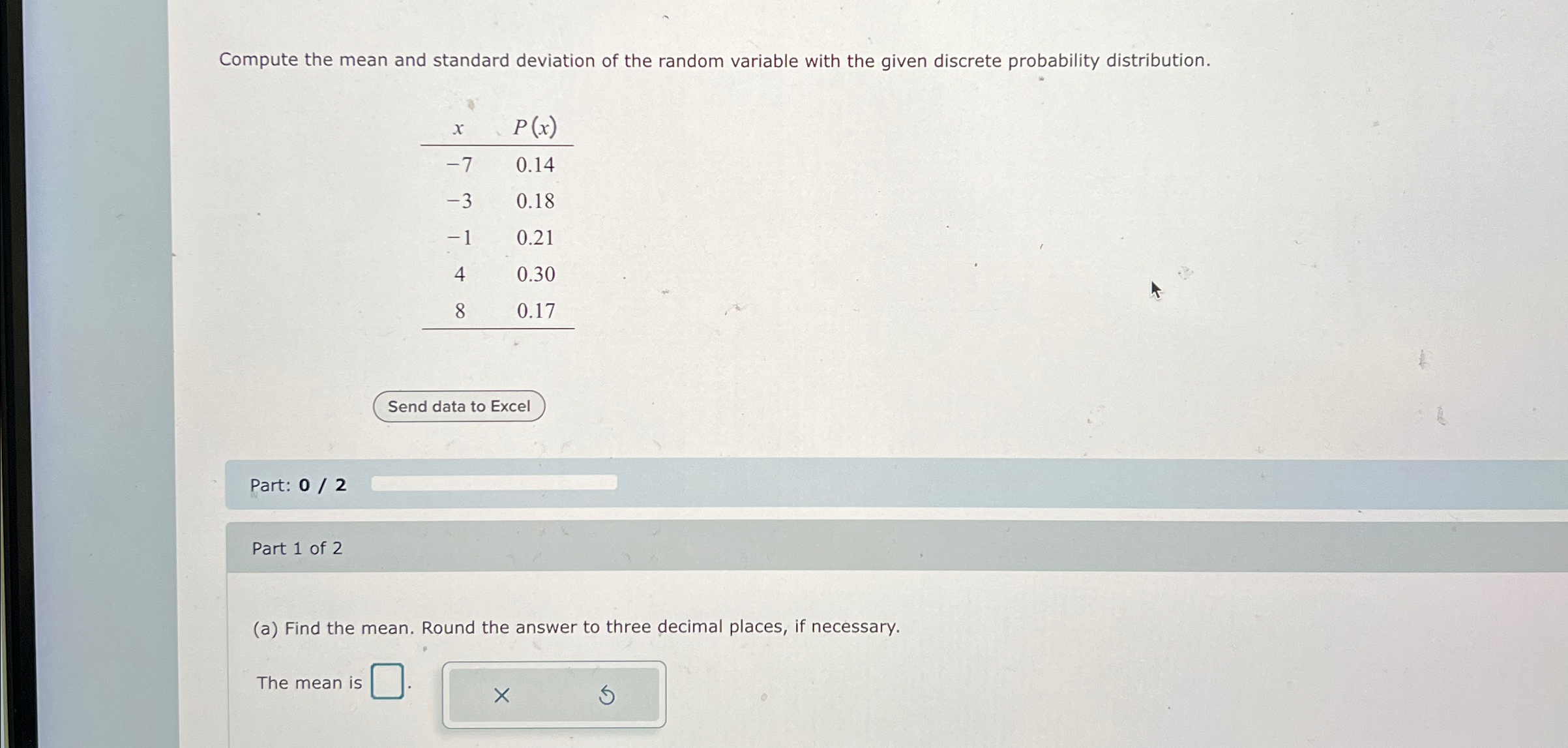 Solved Compute the mean and standard deviation of the random | Chegg.com