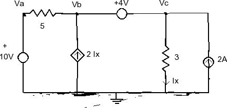Solved I'm to solve this circuit by the super node method | Chegg.com