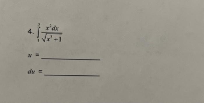 Solved Determine the appropriate u and du terms, then solve | Chegg.com