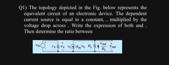 Solved 21) The topology depicted in the Fig. below | Chegg.com