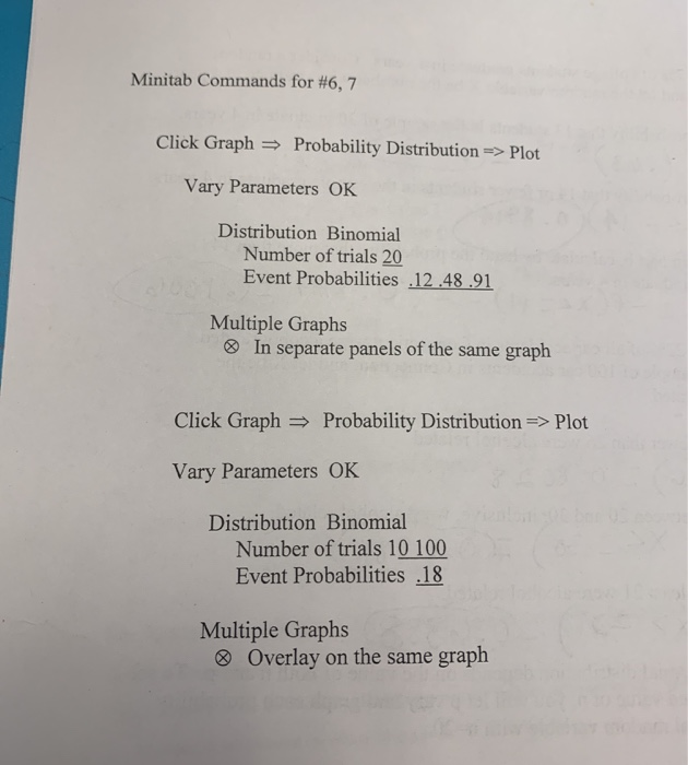 Solved #6. The shape of the graph of a binomial distribution | Chegg.com